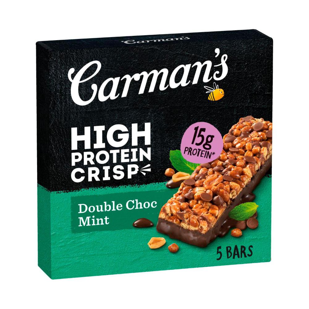 Buy Carman's High Protein Crisp Bars Choc Mint 250g | Coles