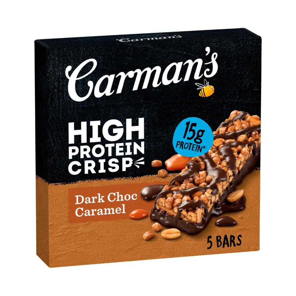 Buy Carman's High Protein Crisp Bars Choc Caramel 250g | Coles