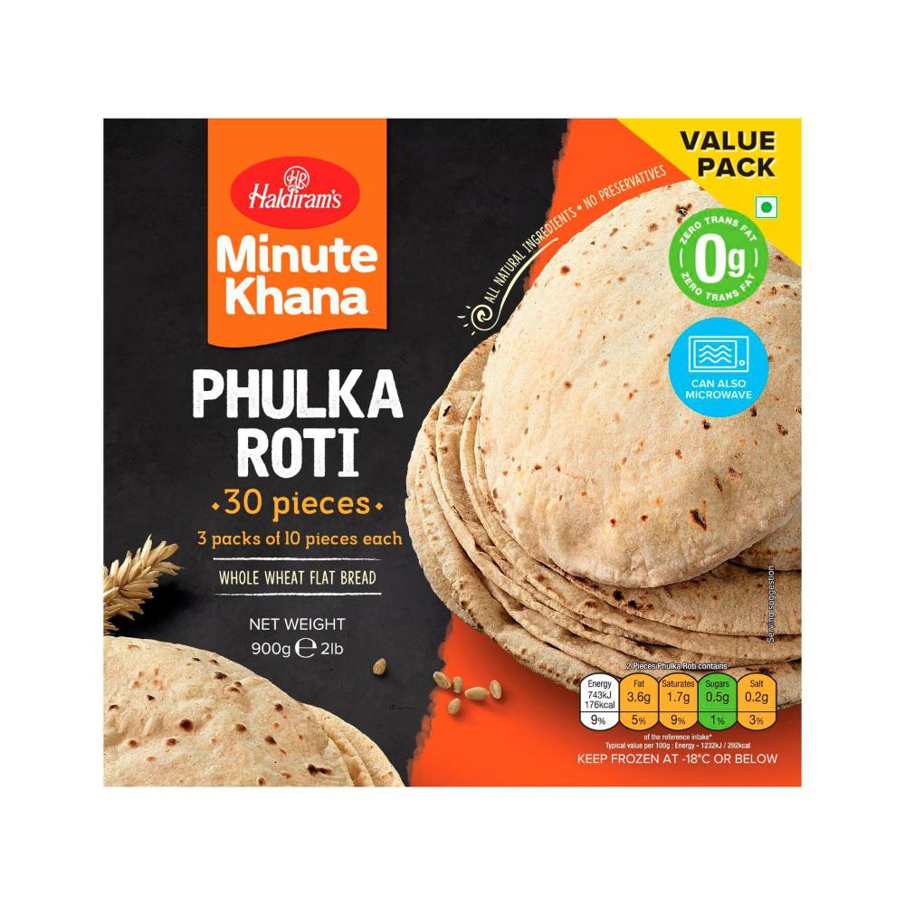 Buy Haldirams Phulka Roti 30 pack 900g | Coles