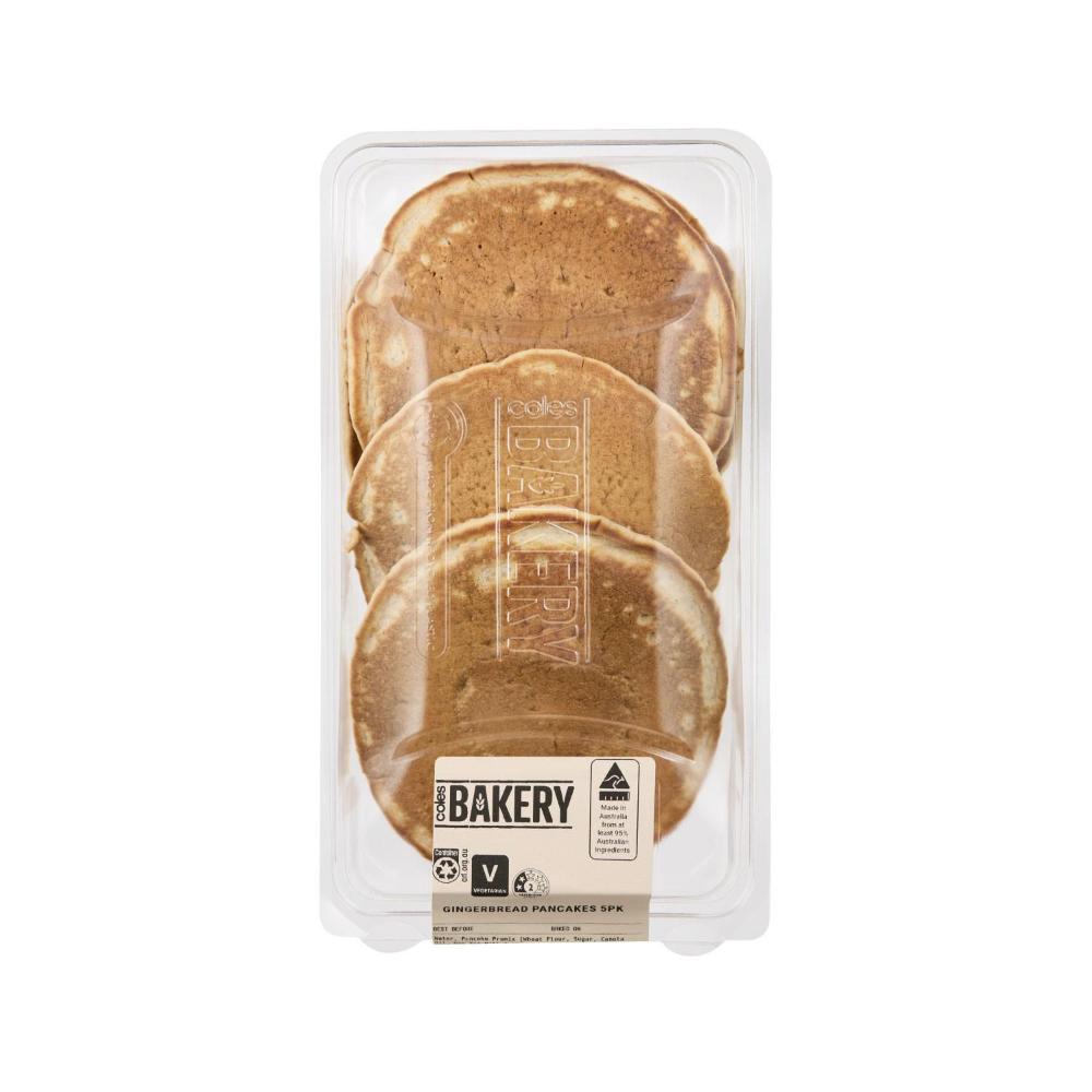 Buy Coles Bakery Gingerbread Pancakes 5 Pack | Coles