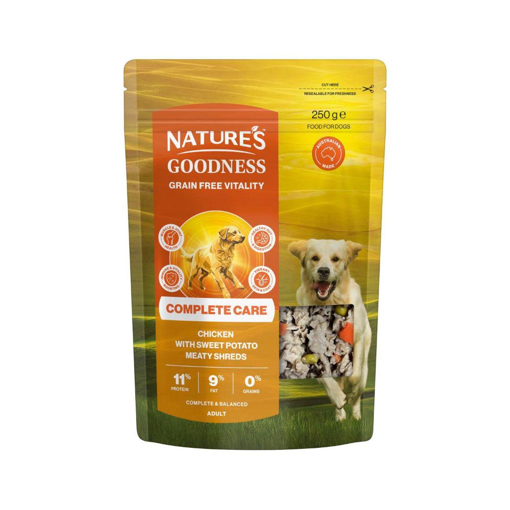 Buy Natures Goodness Complete Care Shreds With Chicken & Sweet Potatos ...