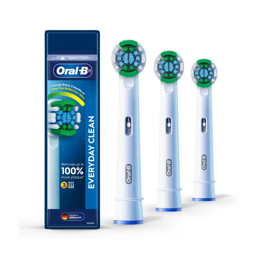 Buy Oral B Everyday Clean Electric Toothbrush Replacement Heads 3 Pack ...