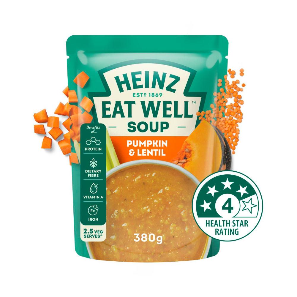 Buy Heinz Eat Well Pumpkin & Lentil Soup Pouch 380g | Coles