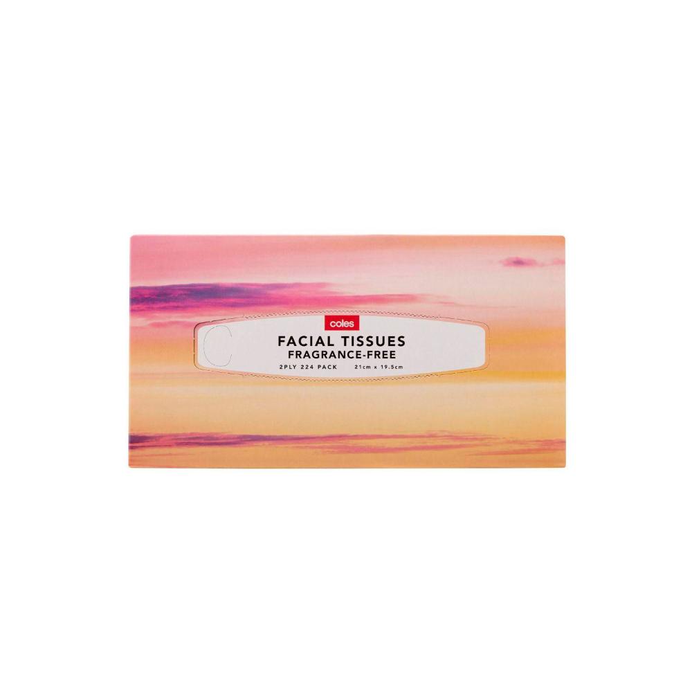 Buy Coles 2-ply Facial Tissues 224 Pack | Coles