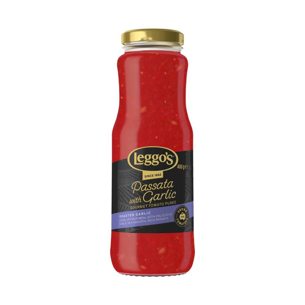 Buy Leggos Gourmet Rich Tomato Passata Roasted Garlic 400g | Coles