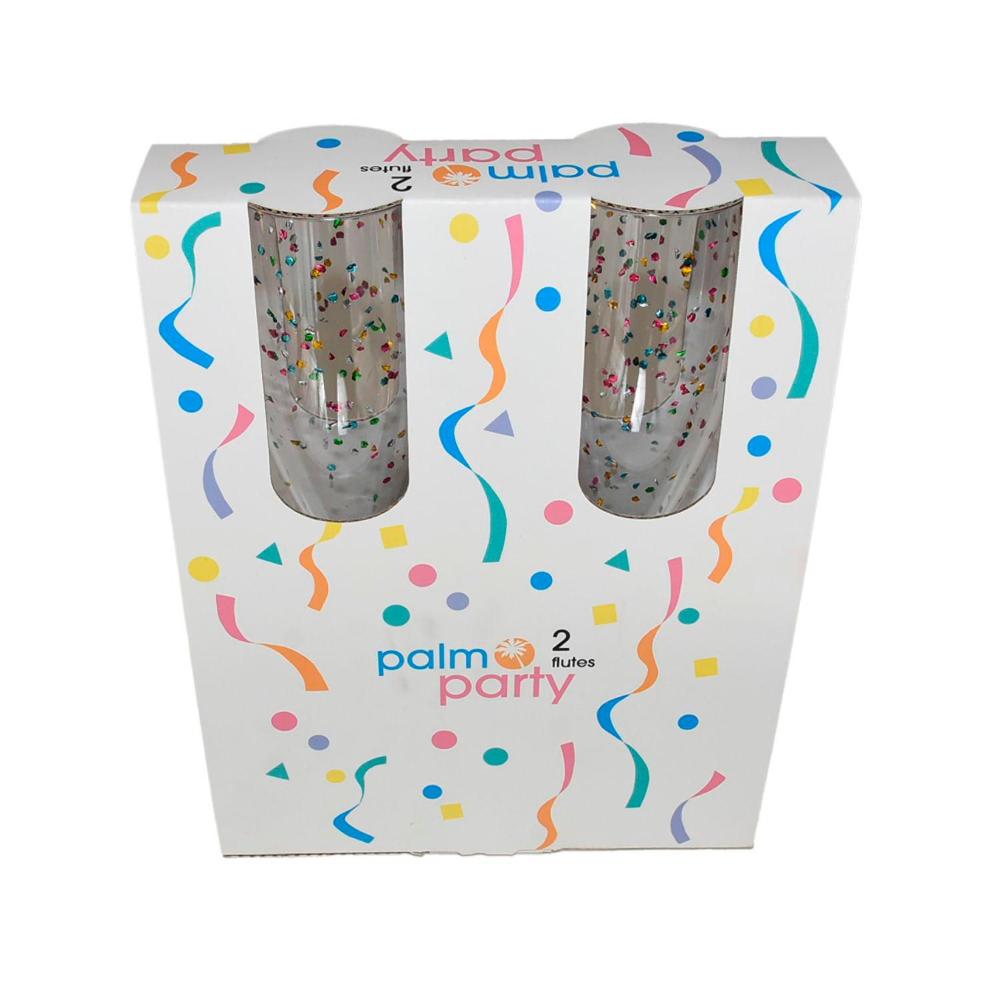Buy Palm Alfresco Flute Sparkle Party 2 Pack | Coles
