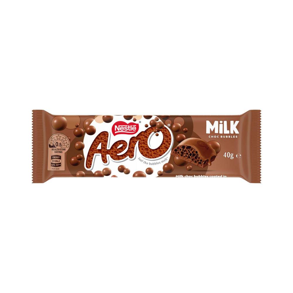 Buy Nestle Aero Chocolate Milk Medium Bar 40g | Coles