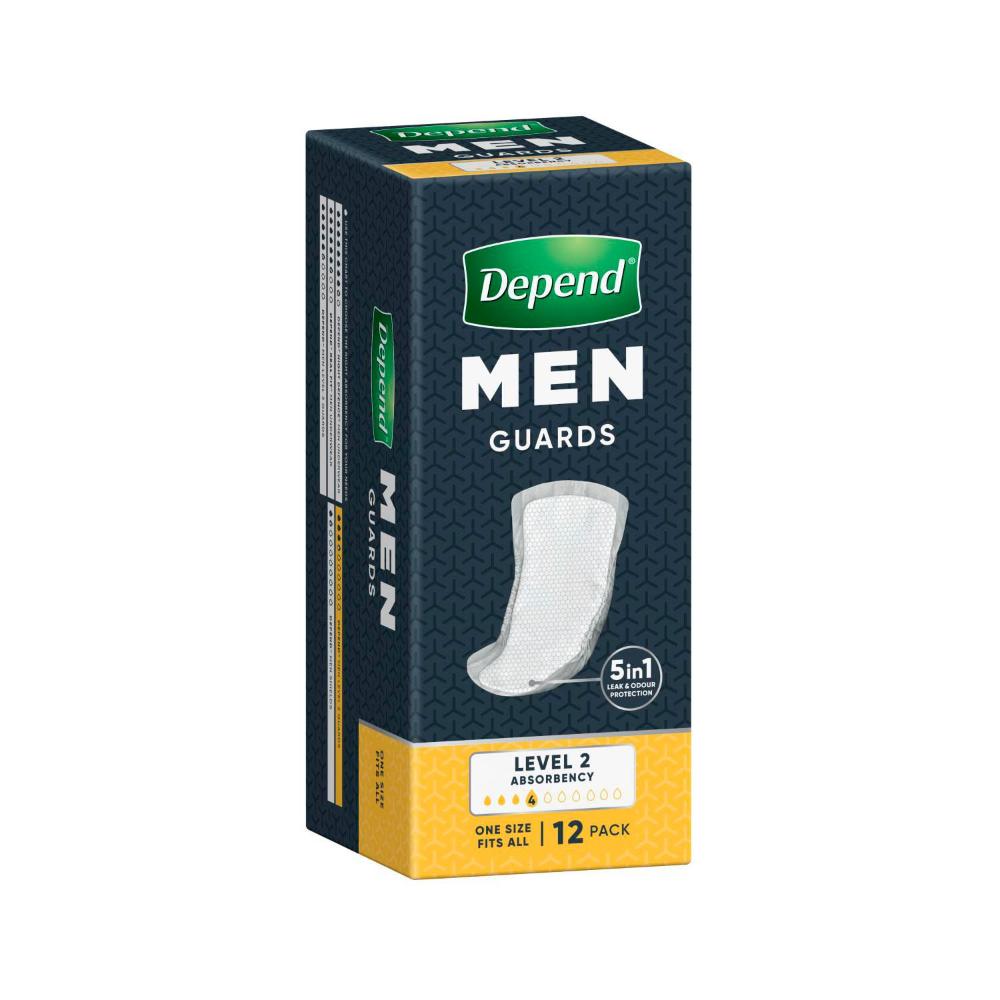 Buy Depend Men Level 2 Guards 12 Pack | Coles