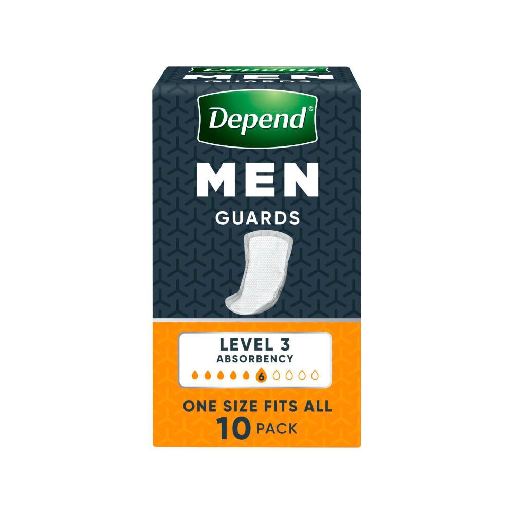 Buy Depend Men Level 3 Guards 10 Pack | Coles