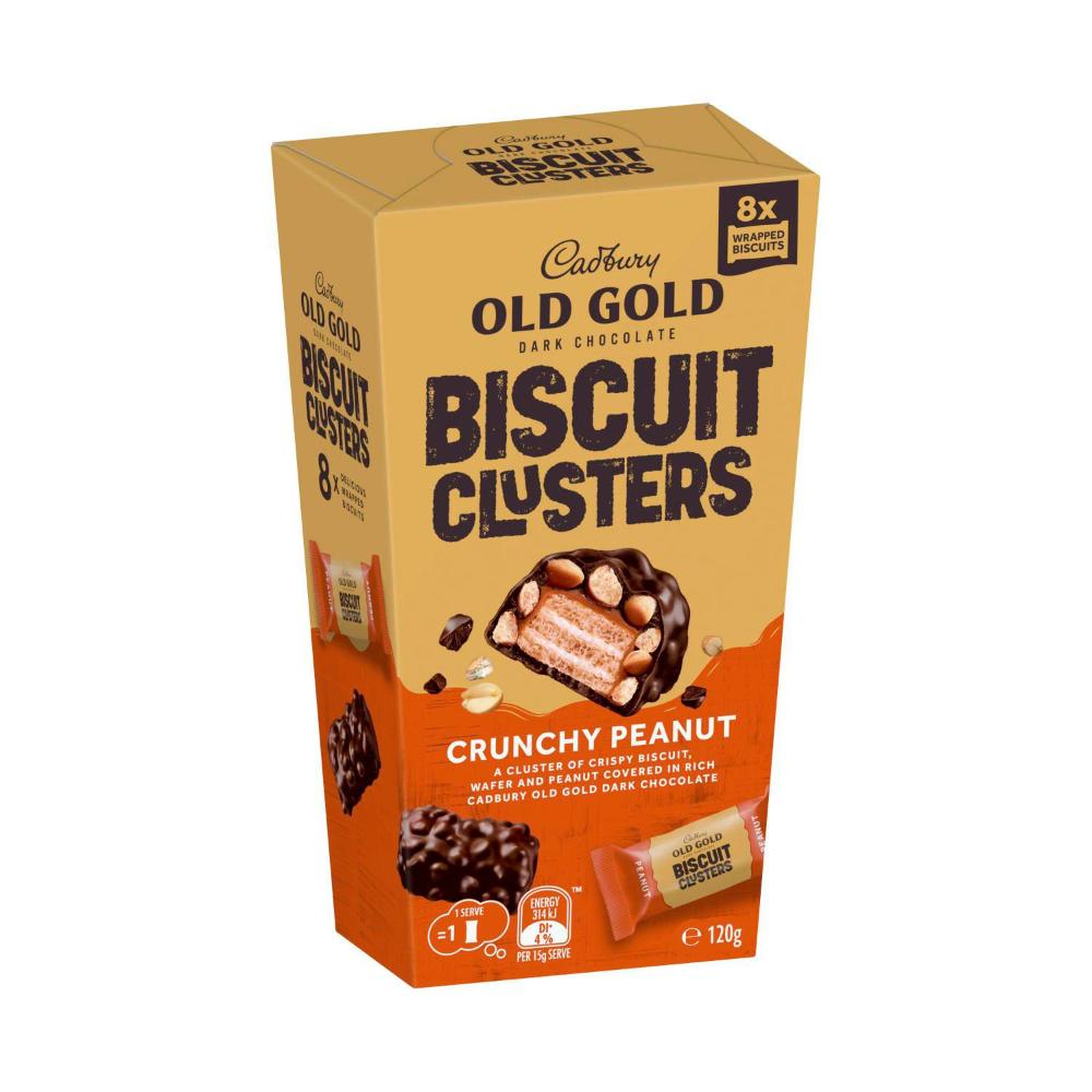 Buy Old Gold Biscuit Clusters Old Gold Dark Chocolate 8 Pack 120g | Coles