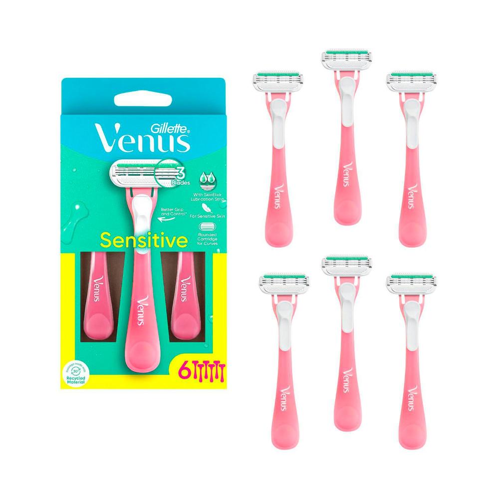 Buy Gillette Venus Sensitive Disposible Razors 6 Pack | Coles