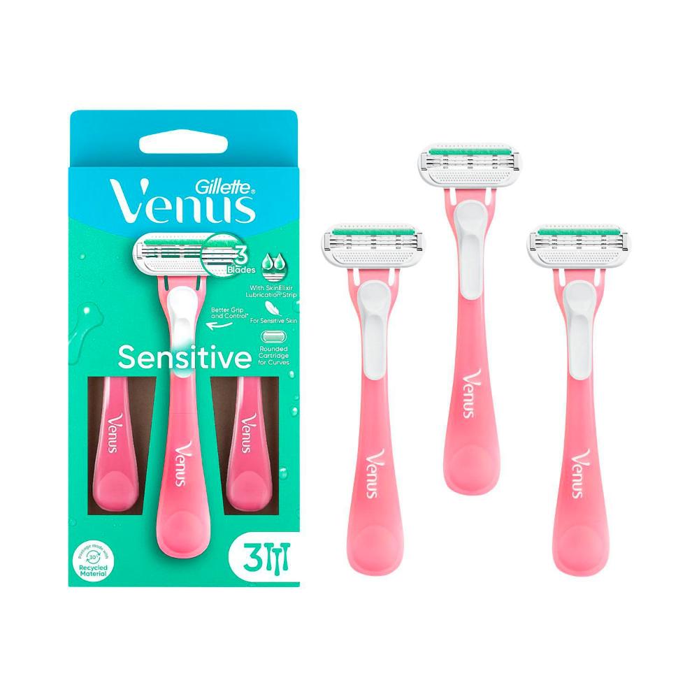 Buy Gillette Venus Sensitive Disposable Razor 3 Pack | Coles