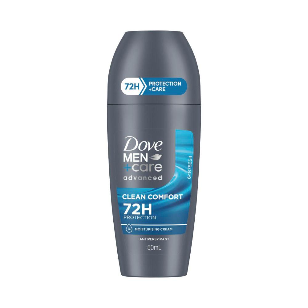 Buy Dove Men Advanced Deodorant Roll On 72hr Antiperspirant Clean ...