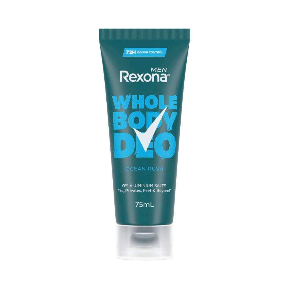 Buy Rexona Men Whole Body Deodorant Cream Ocean Rush 75mL | Coles