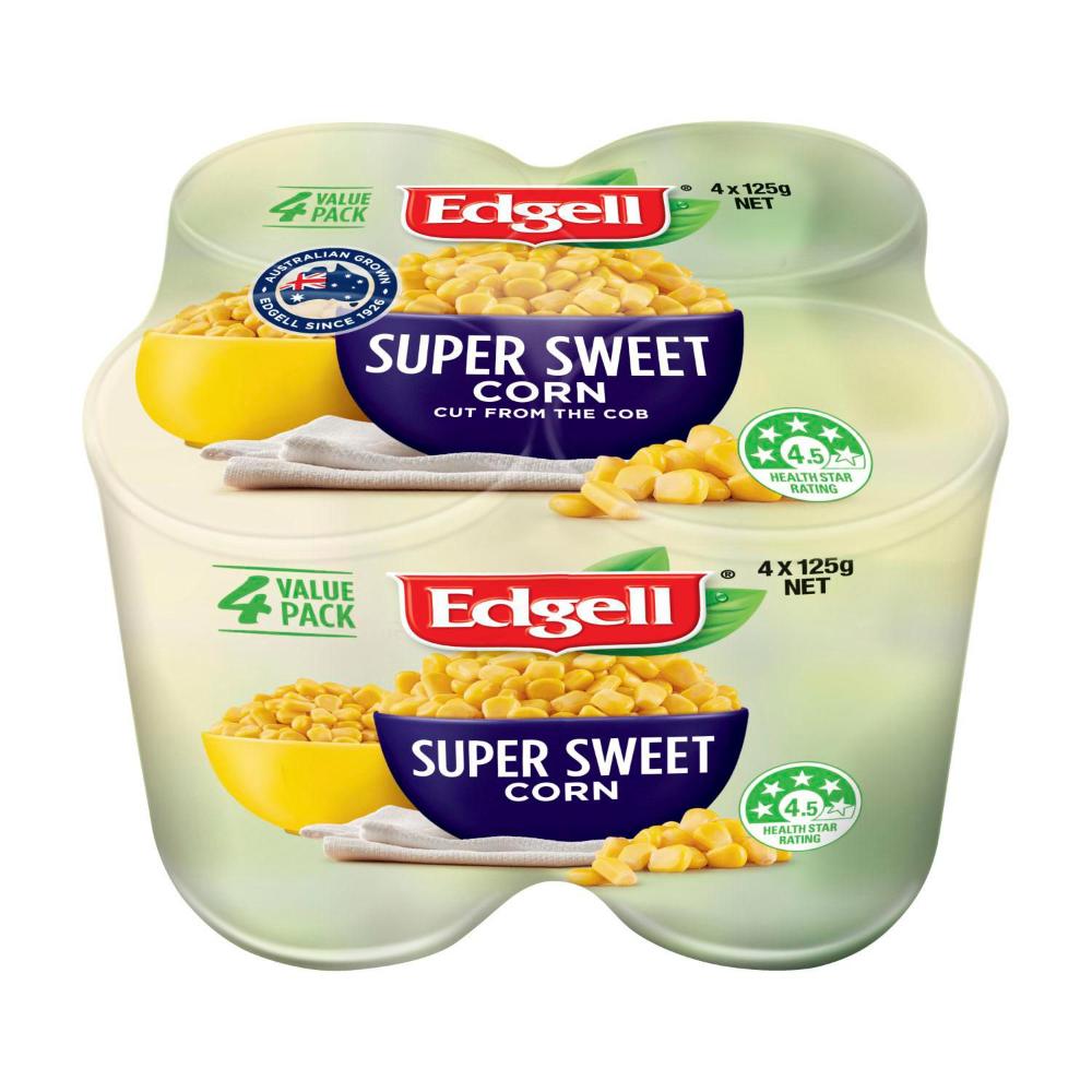 Buy Edgell Super Sweet Corn Kernels 4 Pack 500g | Coles