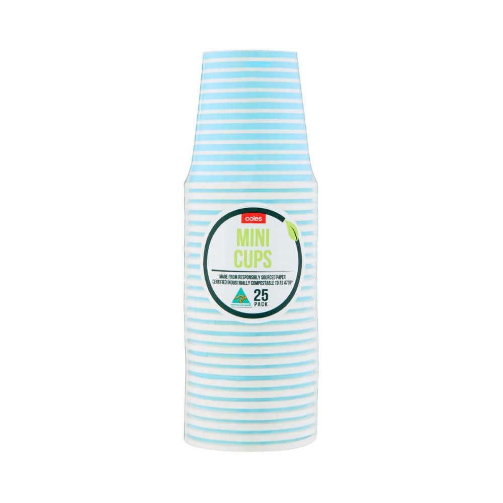 Buy Coles Mini Cups 25 Pack | Coles
