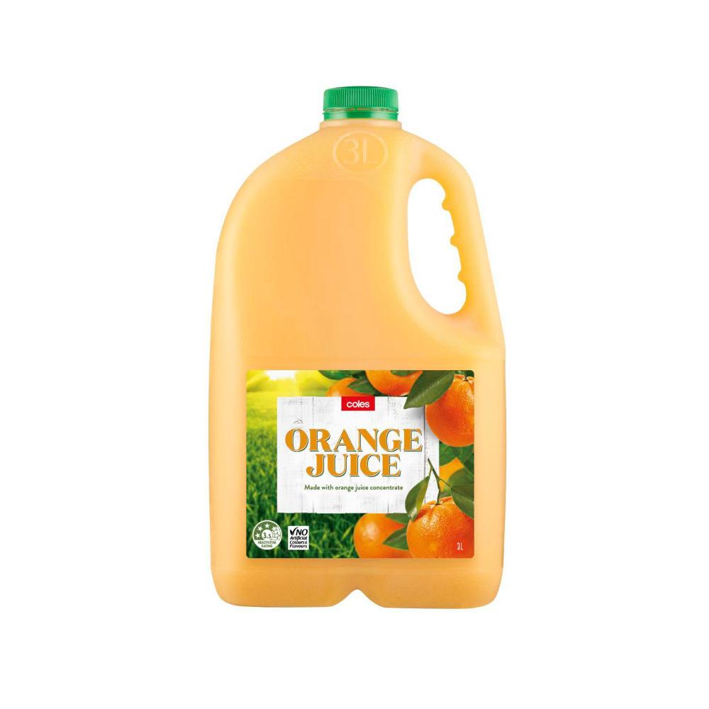 Buy Coles Dairy Orange Juice 3L | Coles