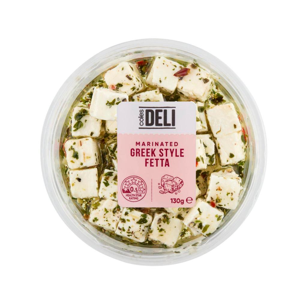 Buy Coles Deli Marinated Fetta 130g | Coles