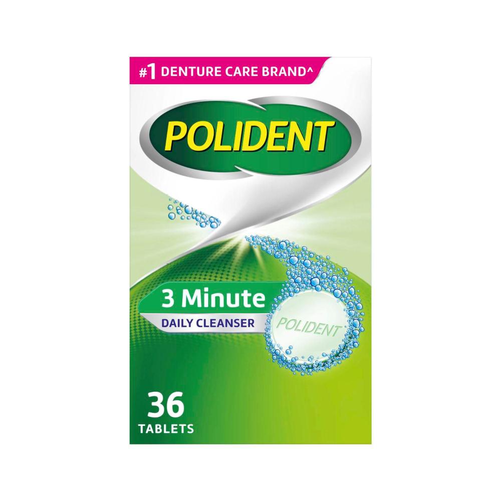 Buy Polident 3 Minute Daily Cleanser for dentures and partials 36 pack ...