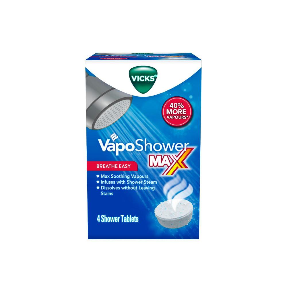 Buy Vicks Vaposhower Max 4 Pack | Coles