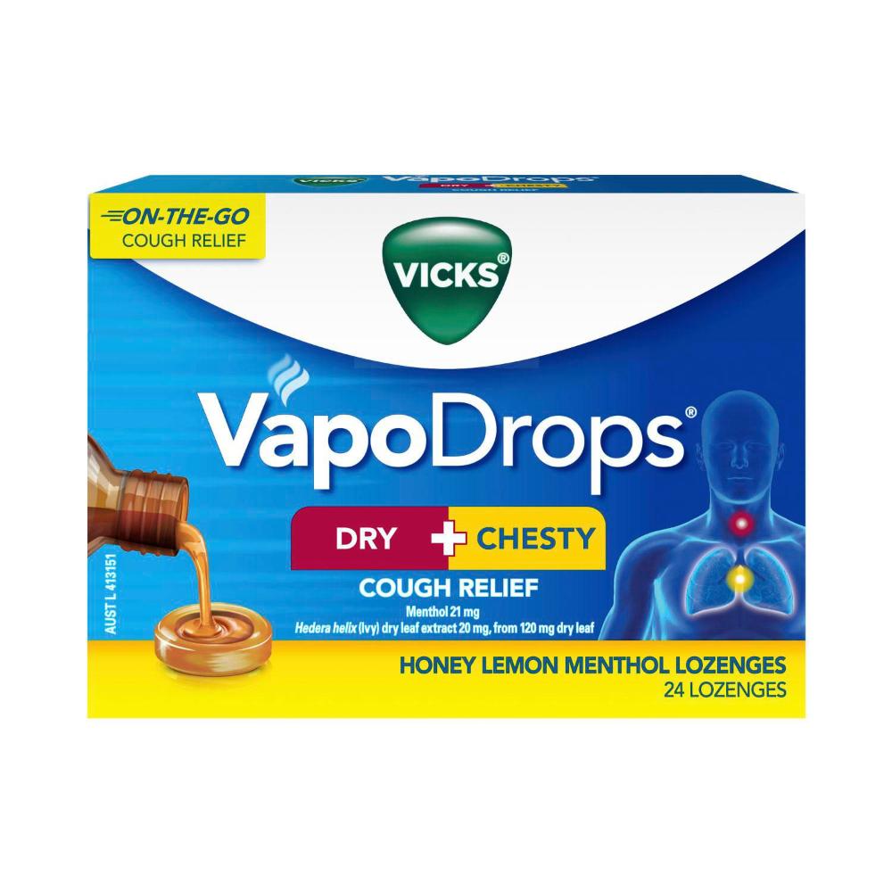 Buy Vicks Dry & Chesty Cough Lozenge 24 Pack | Coles