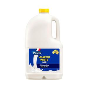 Buy Pauls Smarter White Milk 2% Fat Full Cream Taste 3L | Coles