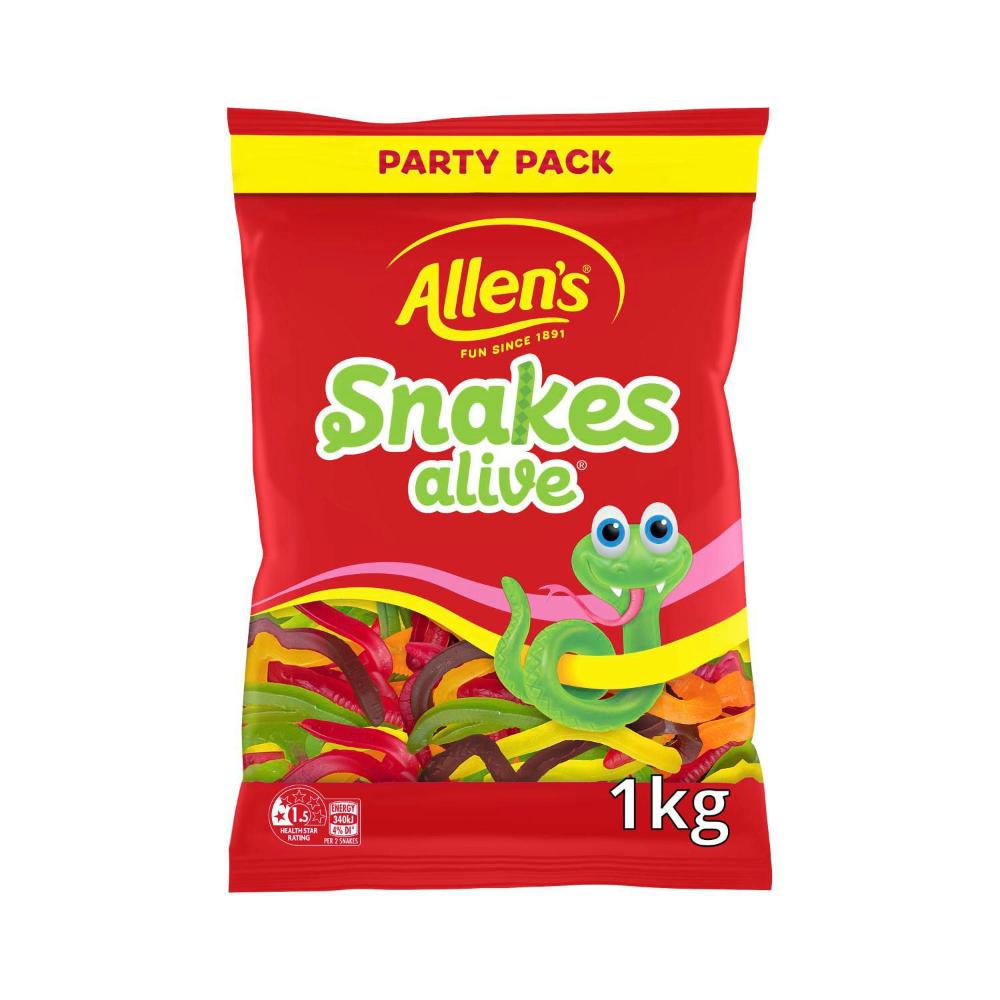 Buy Allen's Bags Snakes Alive Classic 1kg | Coles