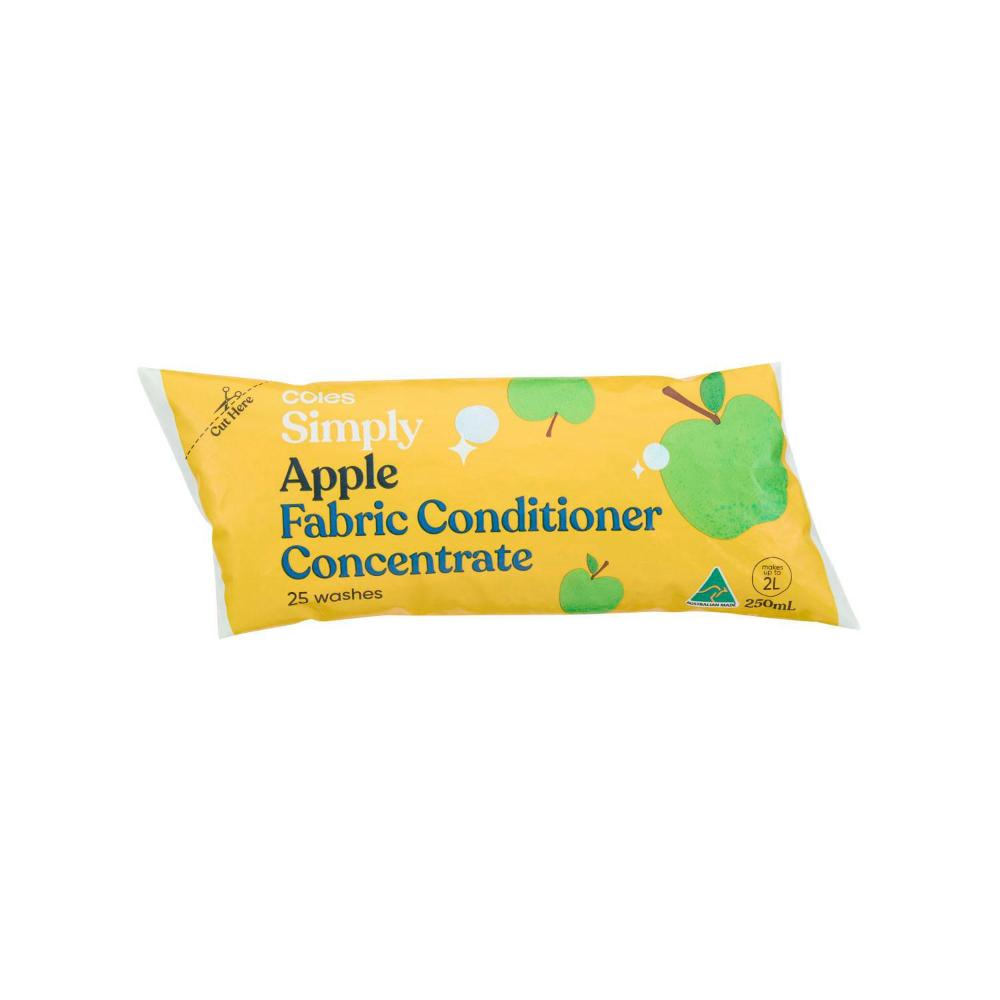 Buy Coles Simply Apple Fabric Conditioner Sachet 250mL | Coles
