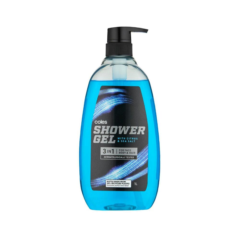 Buy Coles Men Shower Gel 1L | Coles