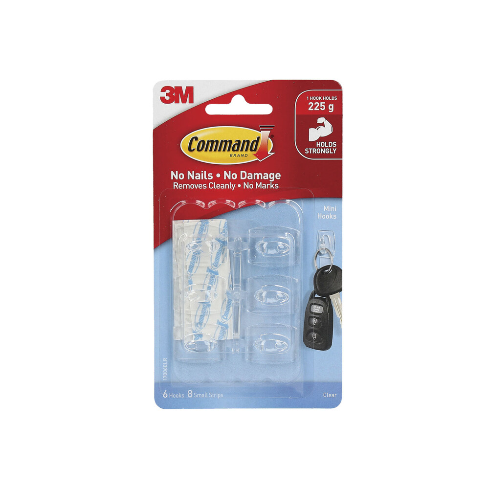 Buy Command Clear Mini Hooks 6 pack | Coles