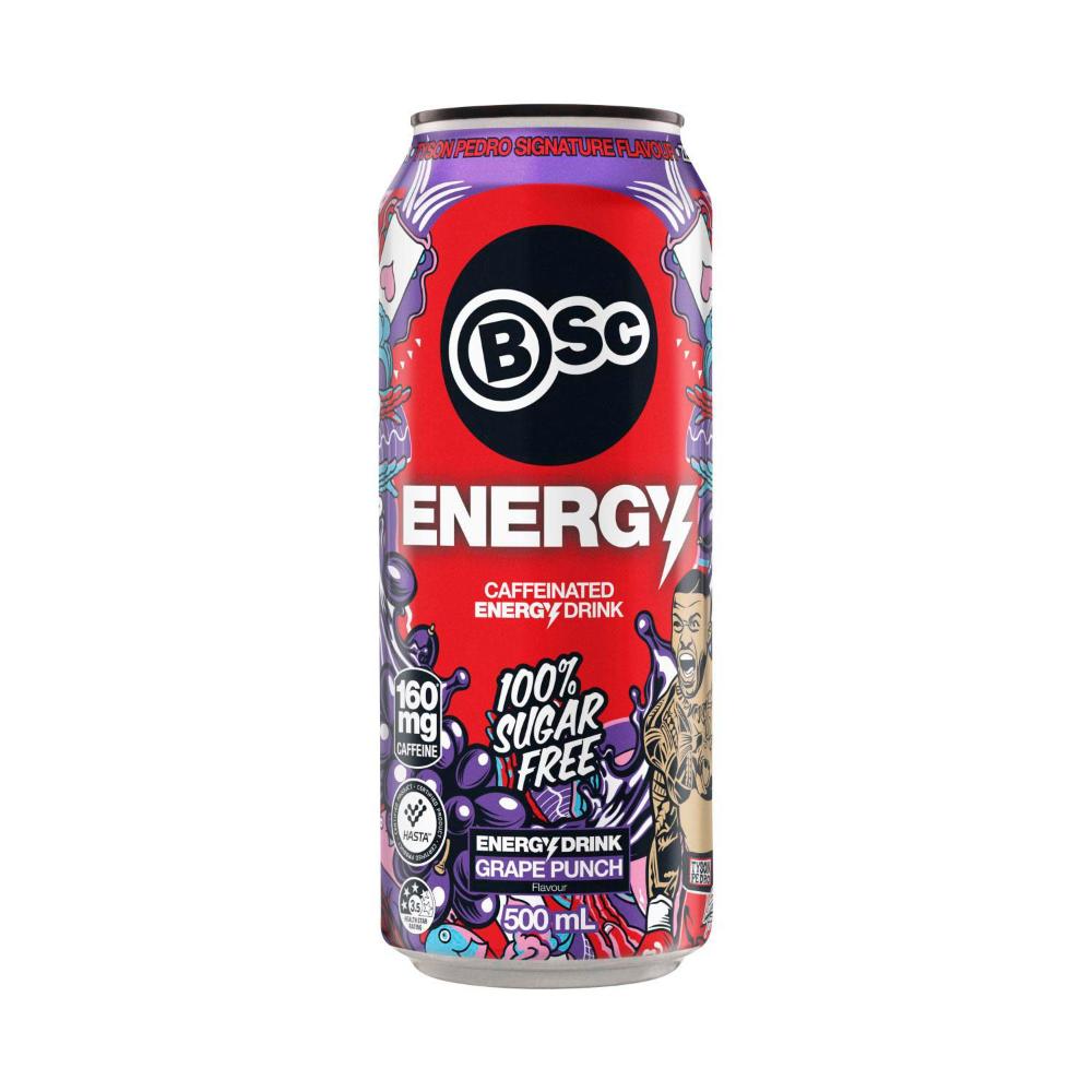 Buy BSc Energy Drink Grape Punch 500mL | Coles