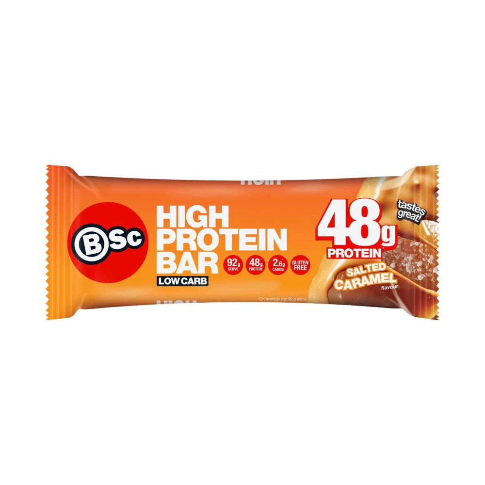 Buy BSc High Protein Bar Salted Caramel 92g | Coles