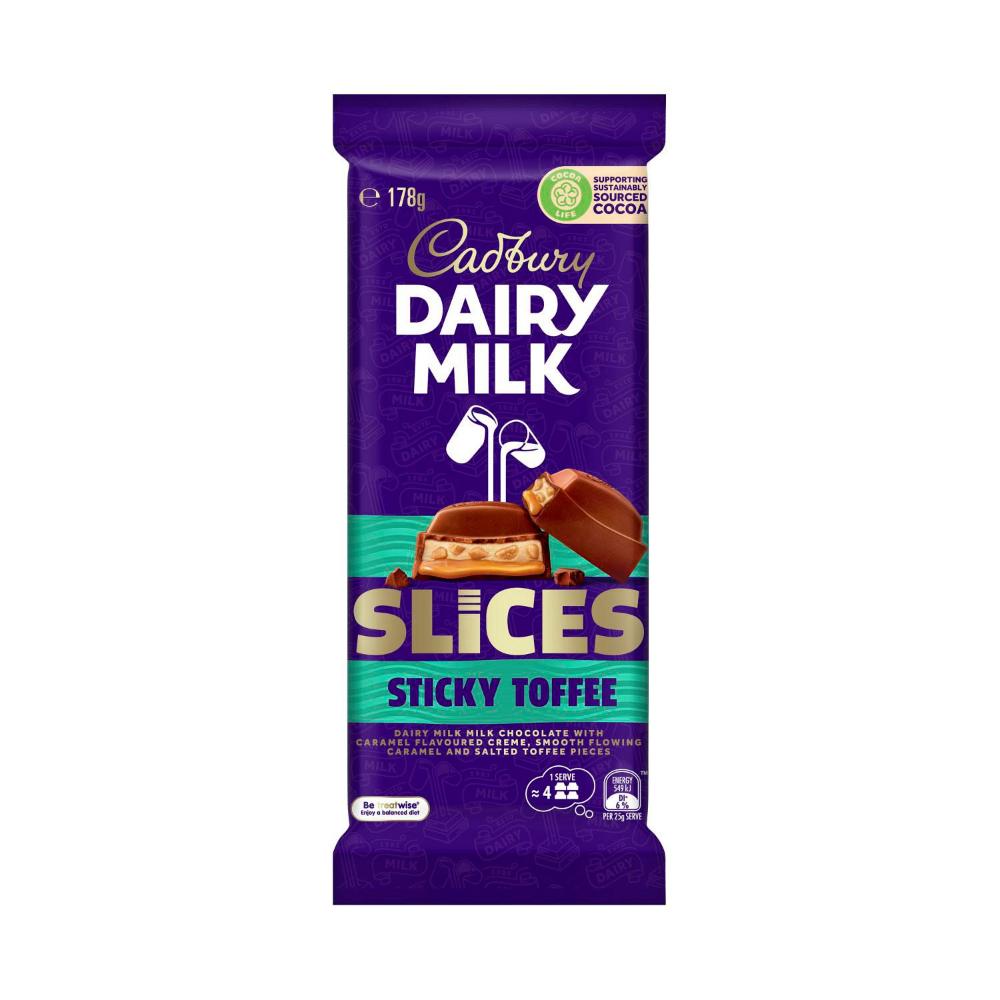 Buy Cadbury Cadbury Dairy Milk Slices Sticky Toffee Chocolate Block ...
