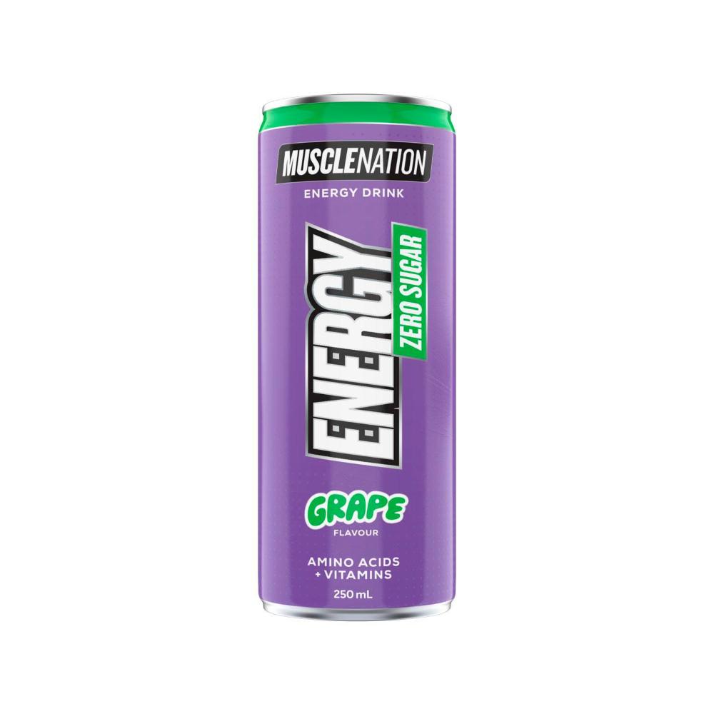 Buy Muscle Nation Energy Drink Grape 250mL | Coles