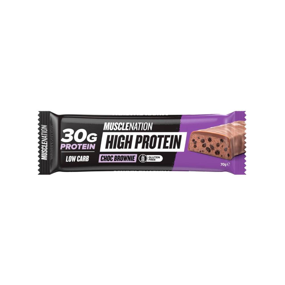 Buy Muscle Nation High Protein Bar Choc Fudge Brownie 70g | Coles