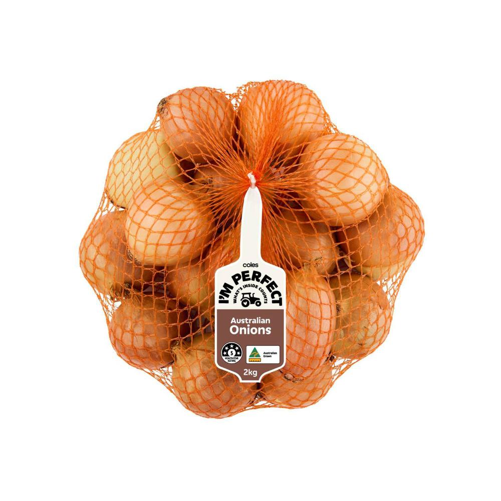 Buy Coles I'm Perfect Onions Prepack 2Kg | Coles