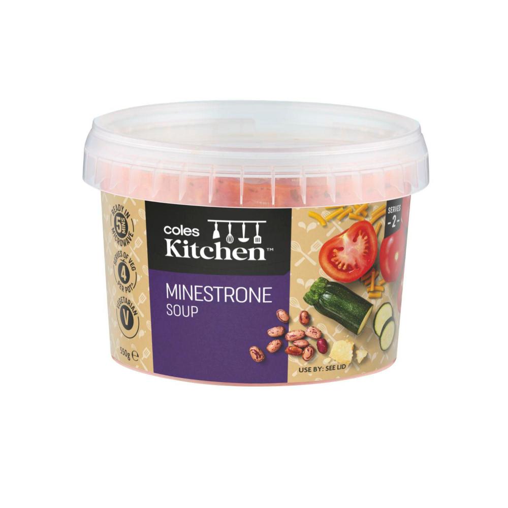 Buy Coles Kitchen Minestrone Soup 550g | Coles