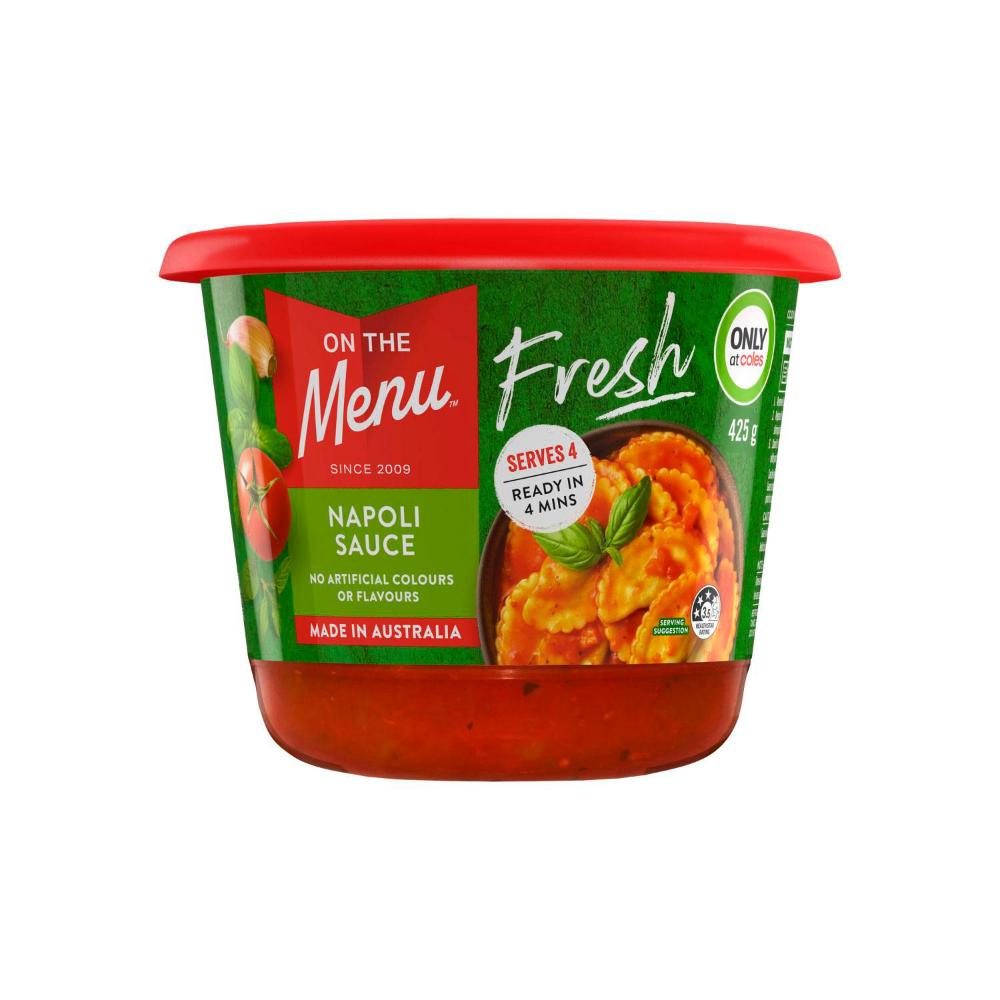 Buy On The Menu Fresh Napoli Sauce 425g | Coles